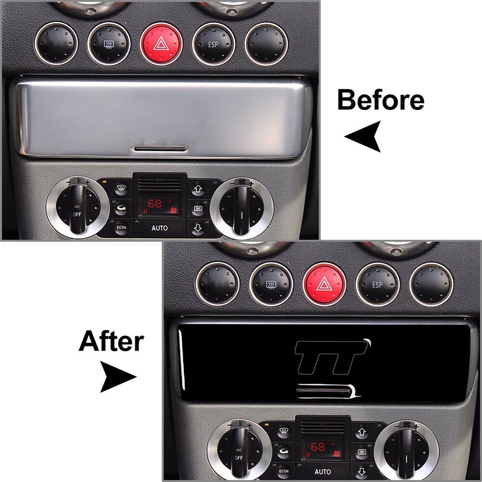 Center Console CD Radio Switch Control Panel Cover For Audi TT 8N 01-06 ...