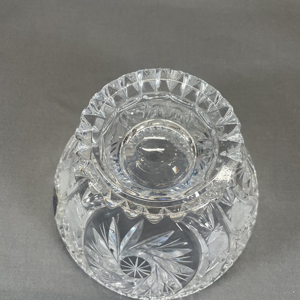 Fairfield Lead Crystal Footed Bowl 6 1/4" Collectors Crystal Galleries ...