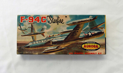 Aurora F-94C Starfire Plastic Model Kit #495-.49 Complete Vintage 1959 ...