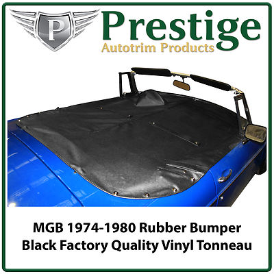 MGB Tonneau Cover Black Vinyl 1974-1980 without Headrest Pockets | eBay UK