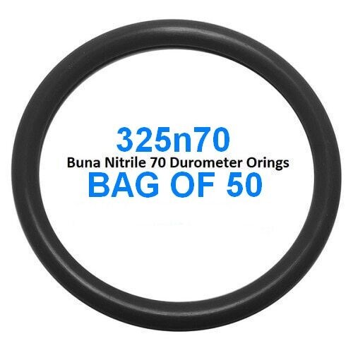 BUNA NITRILE O-RINGS -325 70D / 70 1-1/2"ID X 1-7/8"OD X 3/16"CS - 50 ...