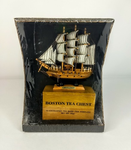 VINTAGE SEALED BOSTON TEA CHEST MAYFLOWER SHIP RARE COLLECTIBLE | eBay