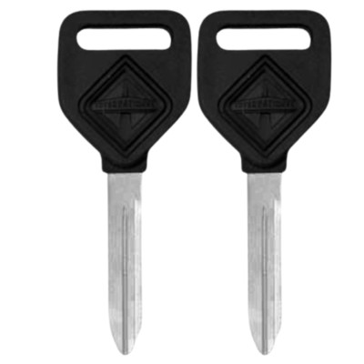 2x New Uncut Non-Transponder Key Blank w/ Logo For International ...