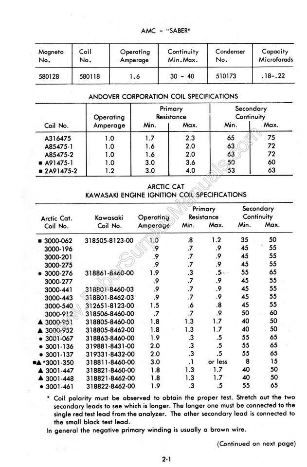 Merc-O-Tronic Magneto Tester Model 98 Operation & Data Manual Latest ...