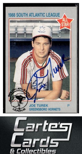 Joe Turek 1988 Grand Slam South Atlantic League #8 TTM/IP Signed ...