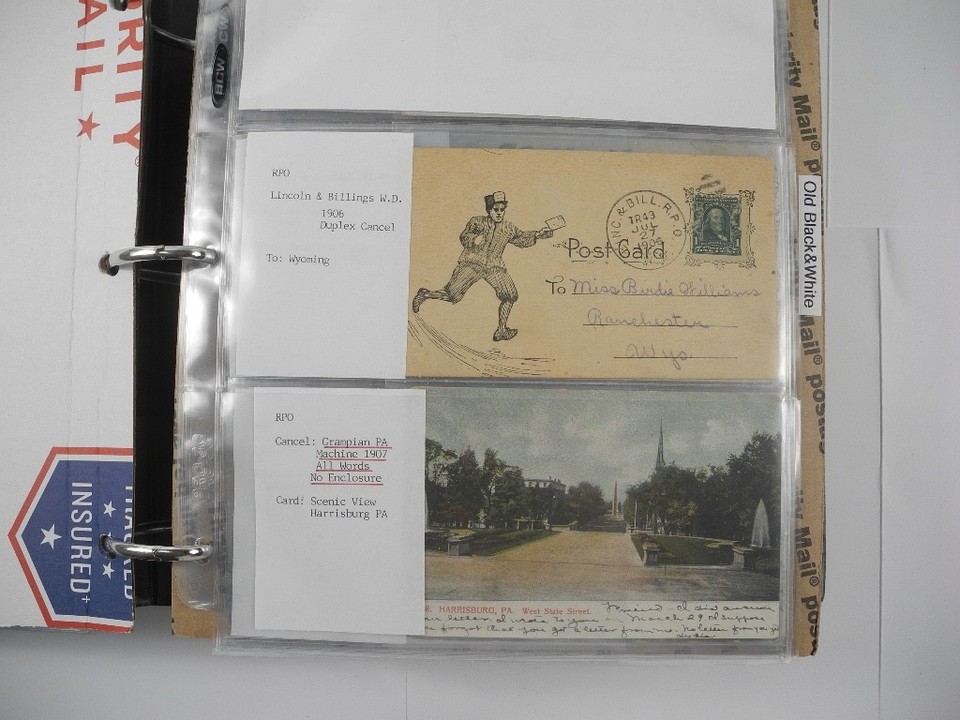 POSTCARDS, POSTAL CARDS, Amazing Vintage assortment in a large binder ...