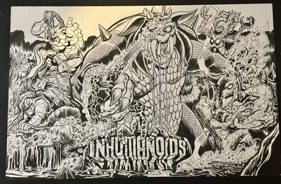 original comic art - THE INHUMANOIDS - Kaiju 11 x 17 pen & ink | eBay