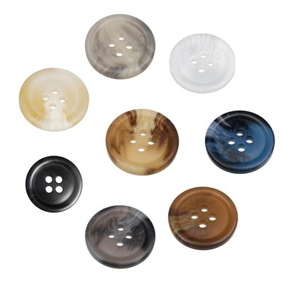Mock Horn Buttons Flat 4 Hole Sew On Button 8 Colours 11mm 15mm 18mm ...