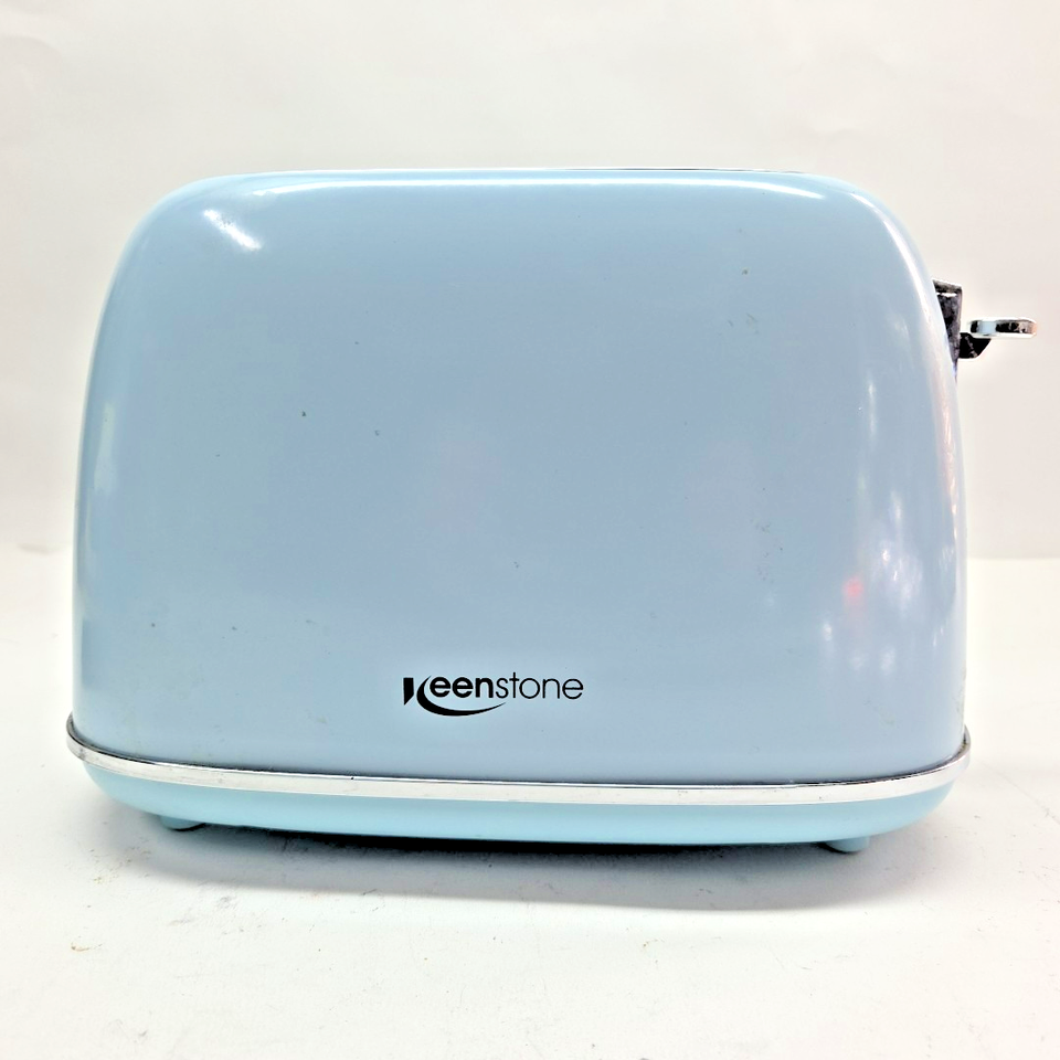 2 Slice Toaster Wide Slot Aqua Retro Style 6 Settings Bagel Function ...