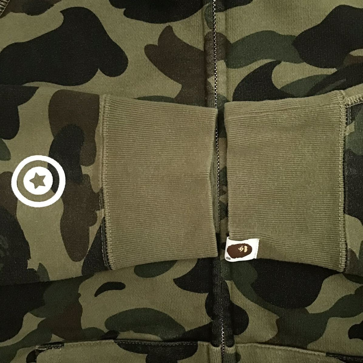 BAPE 1st camo green shark full zip hoodie A Bathing Ape Size BAPE 1st camo green shark full zip hoodie A Bathing Ape Size
