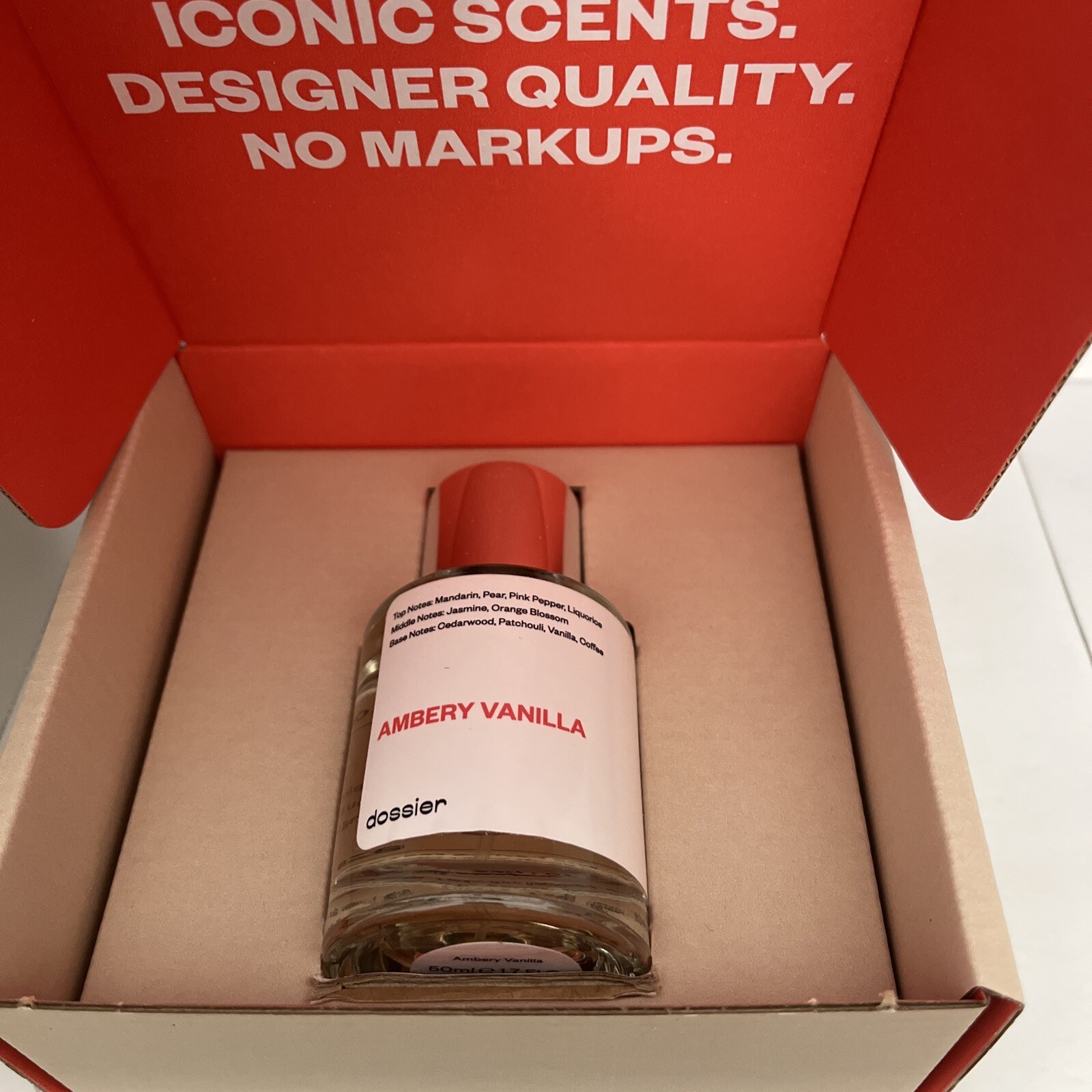 Dossier Ambery Vanilla Eau de Parfum Perfume 1.7 Oz NEW IN BOX ...