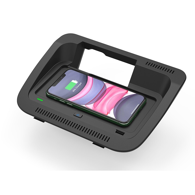 Car Wireless Phone Charger Tray Fast Charging Pad For TOYOTA RAV4 19-21 ...