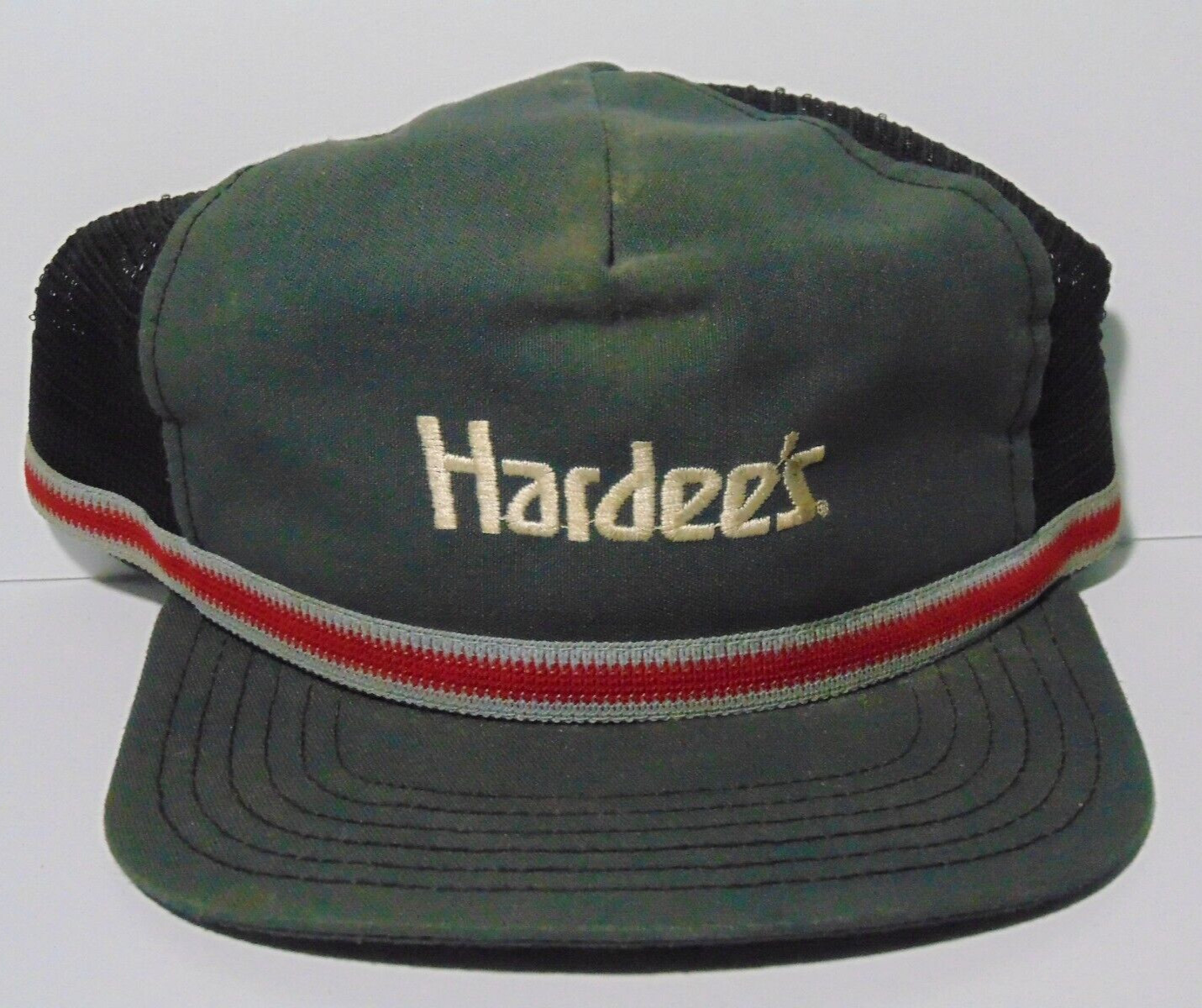 1980s Old Vintage Hardee's Uniform Hat Work Snapback … - Gem
