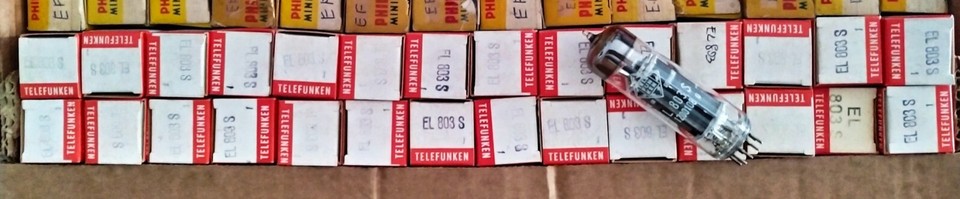 4x EL803S TELEFUNKEN NOS NIB tube röhre 진공관 真空管 valve amplifier ...