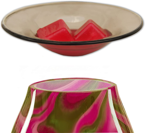 Large-4.5" Oil Wax Warmer Dish Tray Glass Meld Burner Melter Plate ...