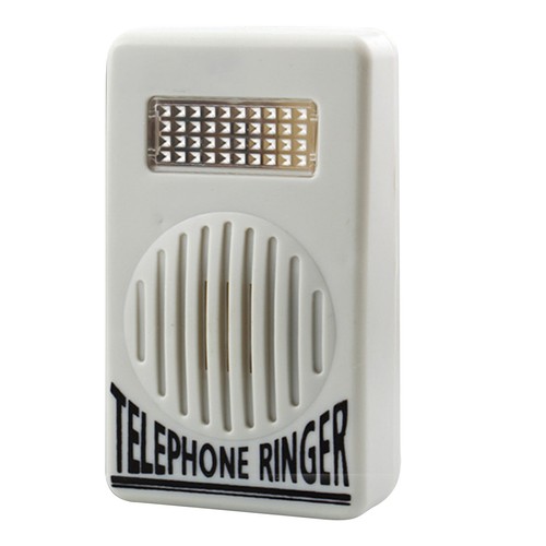 Extra-Loud Ringer Sound Telephone Ringer Amplifier Strobe Light Flasher ...