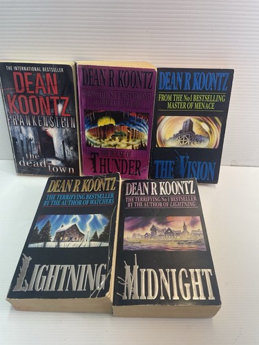 Dean R. Koontz 5 Book Bundle Lot Paperback Novel Books Horror Thriller ...