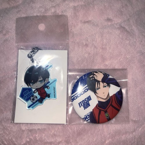Blue Lock Itashi Rin Keychain and Can Badge Anime Charm Set | eBay
