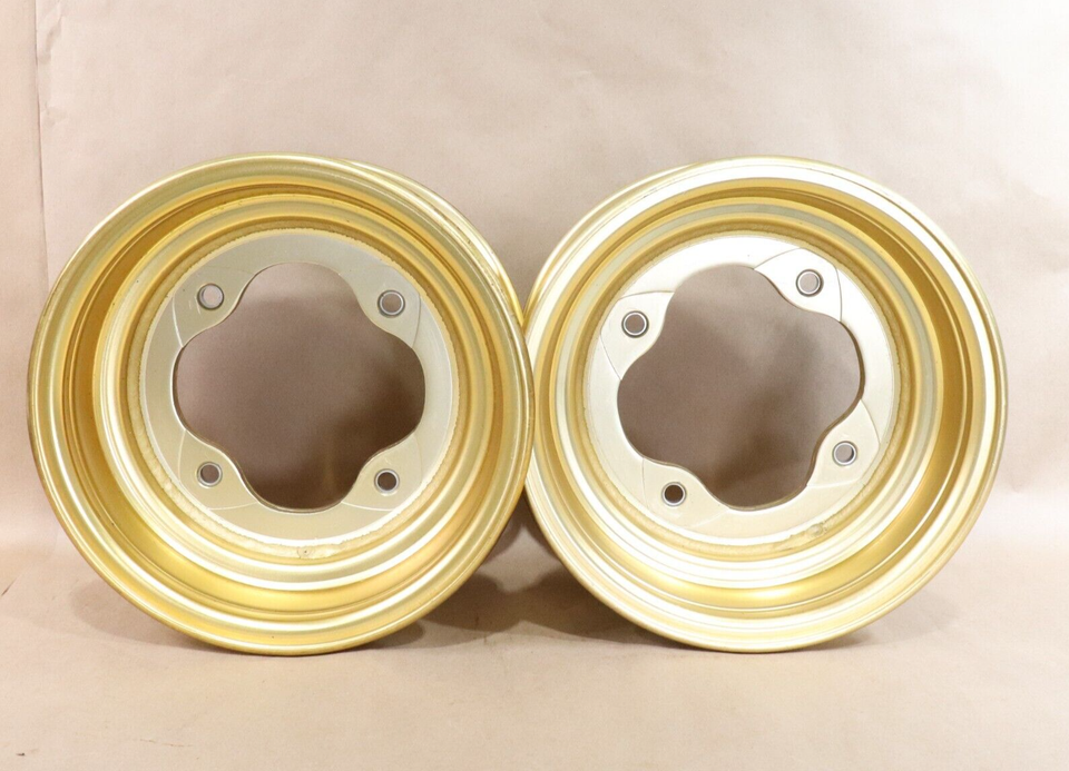 New Take Off Stock OEM Gold Honda TRX250R 250R Front Wheels Rims Set ...