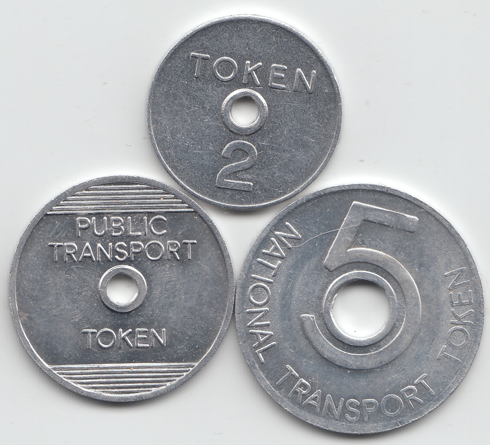 Lot of 3 National Transport tokens - 2p 3p 5p - United Kingdom | eBay