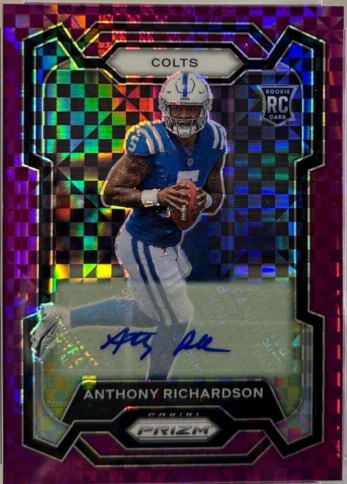 2023 Panini Prizm - Rookies Anthony Richardson #343 Purple Power Prizm ...