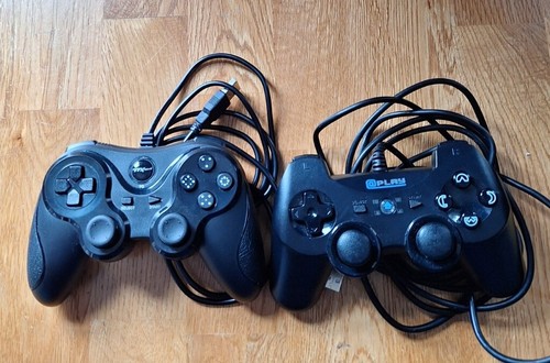 (2) Playstation 3 Black Wired Controllers @play / TTX | eBay