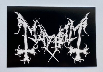 Mayhem Sticker Vinyl Decal Car Bumper Window Metal Rock 3.5" X 5" (238 ...