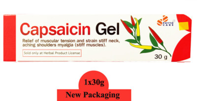 Capsaicin Gel Myalgia Muscle Arthritis Joint Pain Relief Cream 1x30g ...