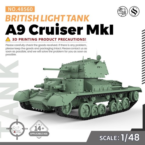 1/48 Military Model Kit British A9 Cruiser MkI Light Tank | eBay