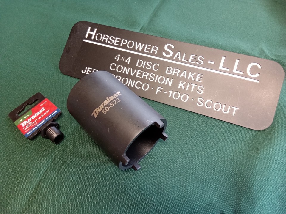 4-Prong WHEEL BEARING SPINDLE NUT SOCKET TOOL dana 44,fits many 4x4 ...