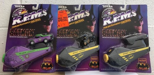 Batman 1989 Dark Knight Collection Batmobile Batcycle Jokermobile RPM ...