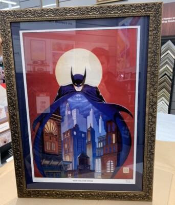 DC: Batman Night Vigil Over Gotham Litho Signed by Bob Kane-custom ...