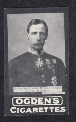 1901 Card CLAUDE MAXWELL MACDONALD Soldier & Diplomat China Japan Korea ...