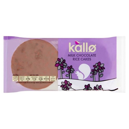 Kallo Kallo Milk Chocolate Rice Cakes 100g-2 Pack | eBay UK