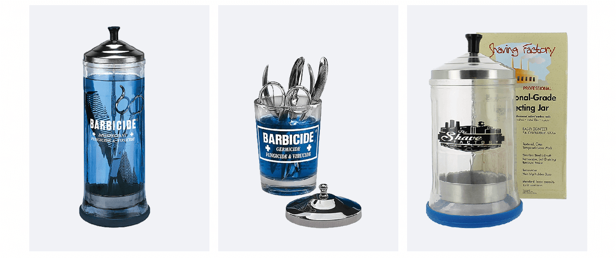 Shaving Factory Disinfection Jar for Disinfecting Styling Tools | eBay