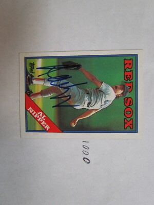 1988 Topps Al Nipper Autographed Signed Baseball Card | eBay