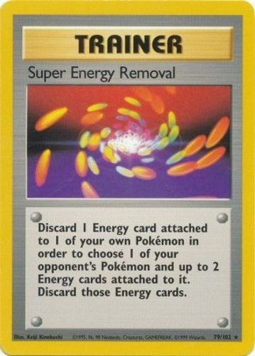 Super Energy Removal - 79/102 - Rare - Unlimited Edition - LP - Base ...