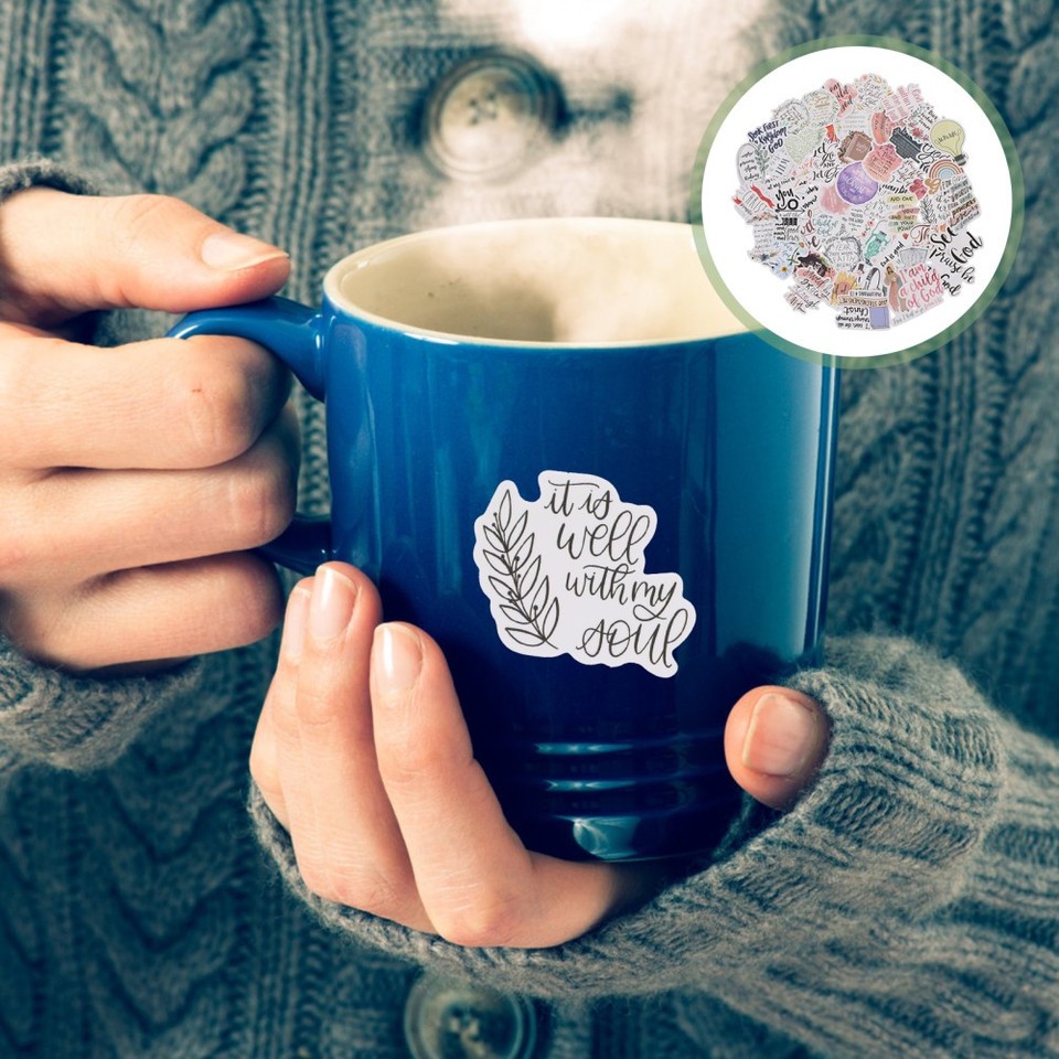 50 Pcs Mini Jesus Christian Stickers Decals For Backpack Laptop Water ...