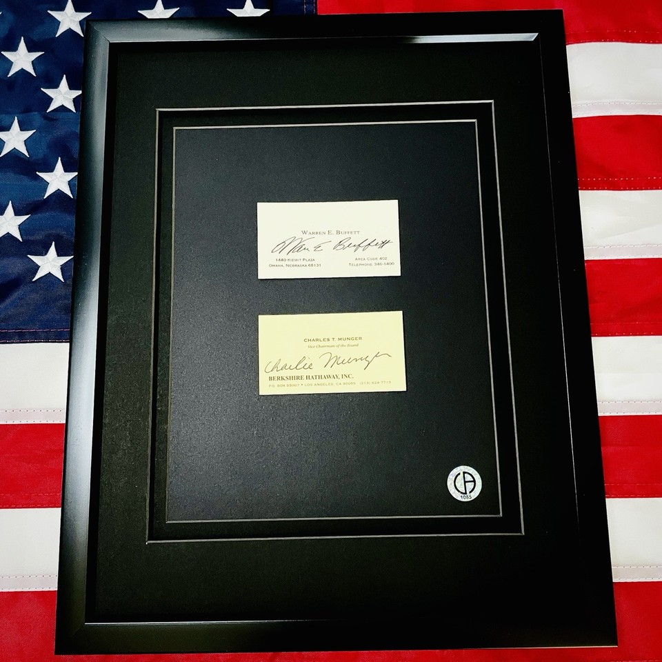 💰 Warren Buffett Charlie Munger Autograph Berkshire Hathaway Signature ...
