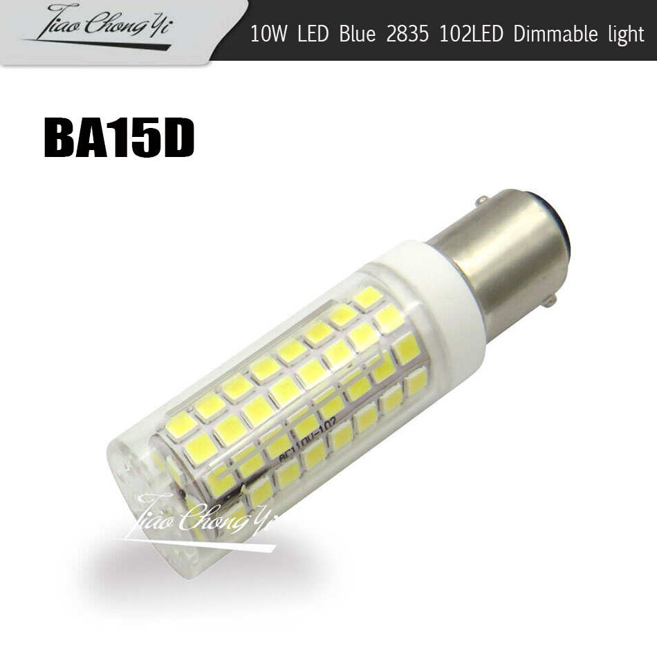 G9 E12 E14 E17 BA15D 10W LED Bulb 102LED 2835 110V 220V Ceramic Light ...