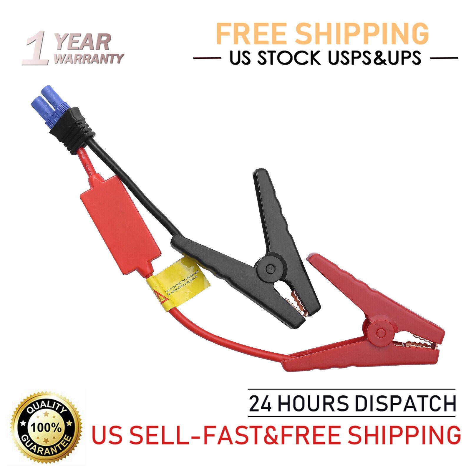 Jumper Cable EC5 Connector Alligator Booster Battery Clamp for Car Jump ...