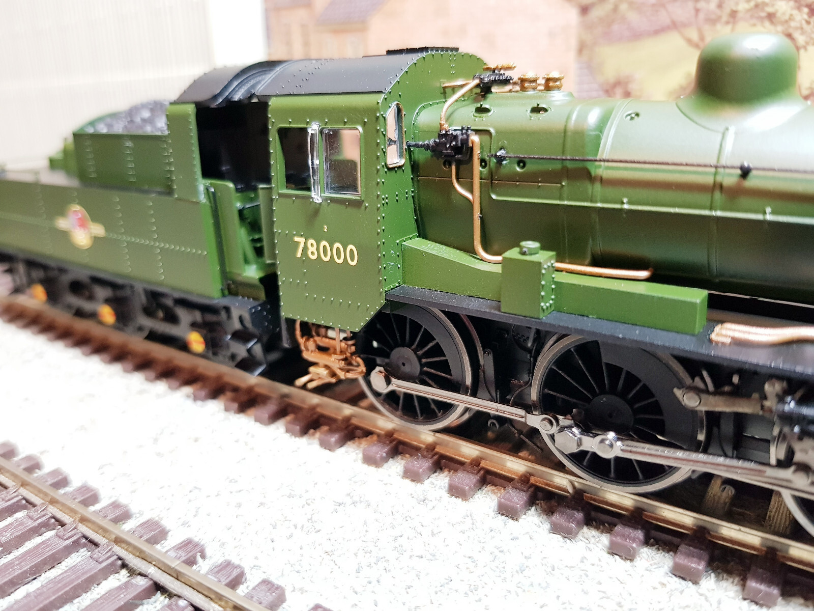 R3839 Hornby BR Standard Class 2MT 2-6-0 No78000 BR Plain Green Late ...