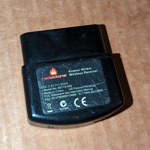 Guitar Hero Kramer Striker Wireless Receiver 89119.806 Red Octane PS2 ...