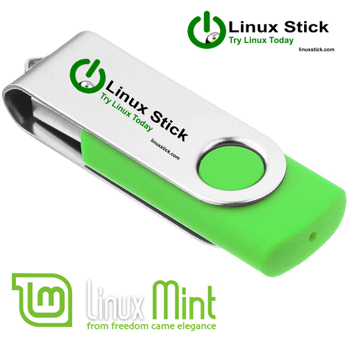 Linux Stick - Linux Mint 21 64 Bit Cinnamon, Mate XCFE on 32GB USB ...