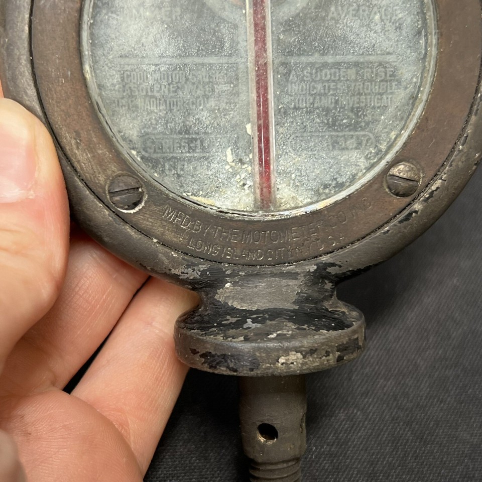 Vintage Boyce Universal Model Moto Meter Car Radiator Temp Gauge ...