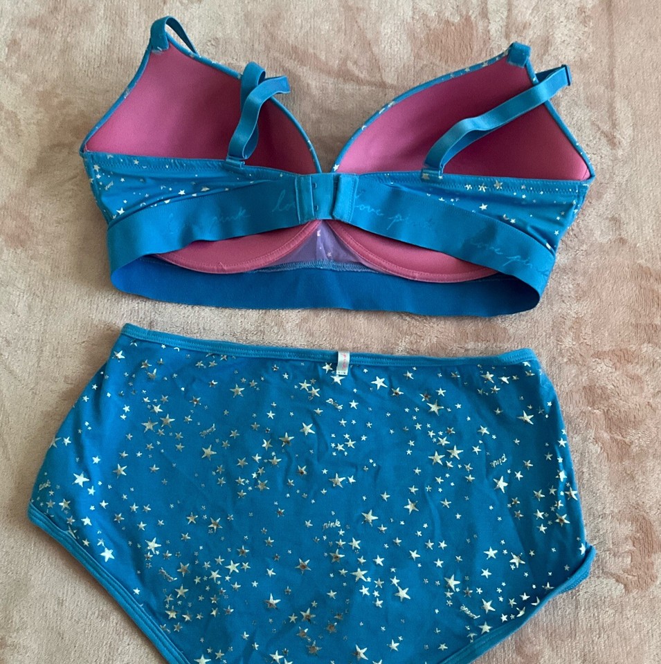 Victoria's Secret Wear Everywhere Wireless Push Up Bra 38D & Panty L ...