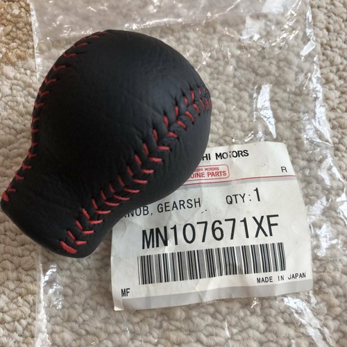 Mitsubishi Genuine OEM Shift Knob Red Stitch EVO X FE Evolution 10 ...