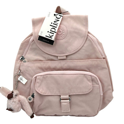 Kipling Nylon Queenie Backpack Light Pink K12693 6JW Adjustable Straps ...
