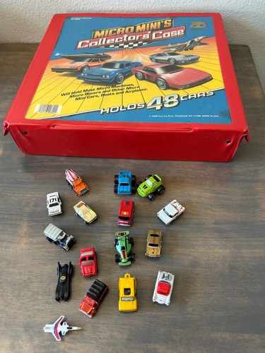 Lot 16 Mini Cars Micro Machine Cars Ertl Batman Car With Carrying Case ...