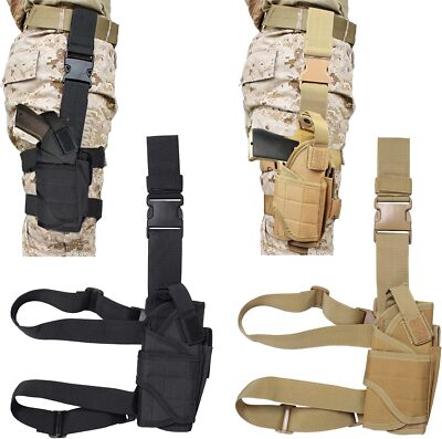 Military Drop Leg Holster Tactical Thigh Pistol Gun Pouch Right Hand ...